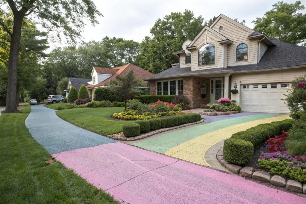 19+ Stunning Driveway Colors Ideas