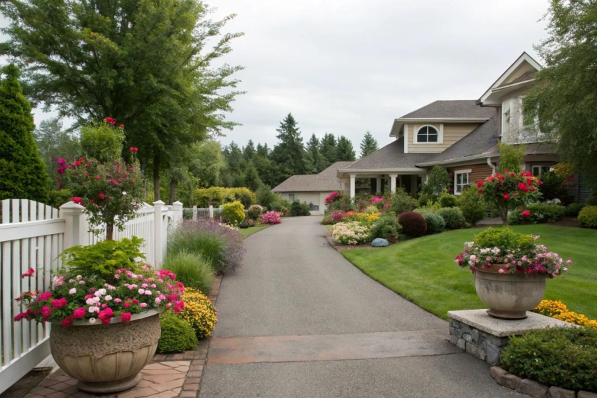 19+ Creative Driveway Plant Ideas