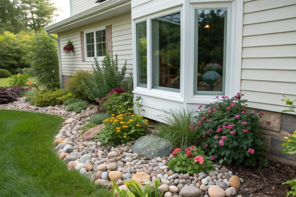 15+ Inspiring Dry River Bed Landscaping Ideas