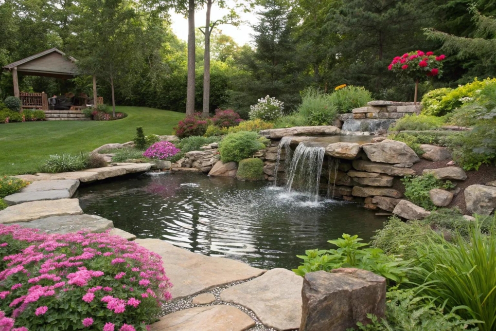 21+ Stunning Flagstone Waterfall Ideas