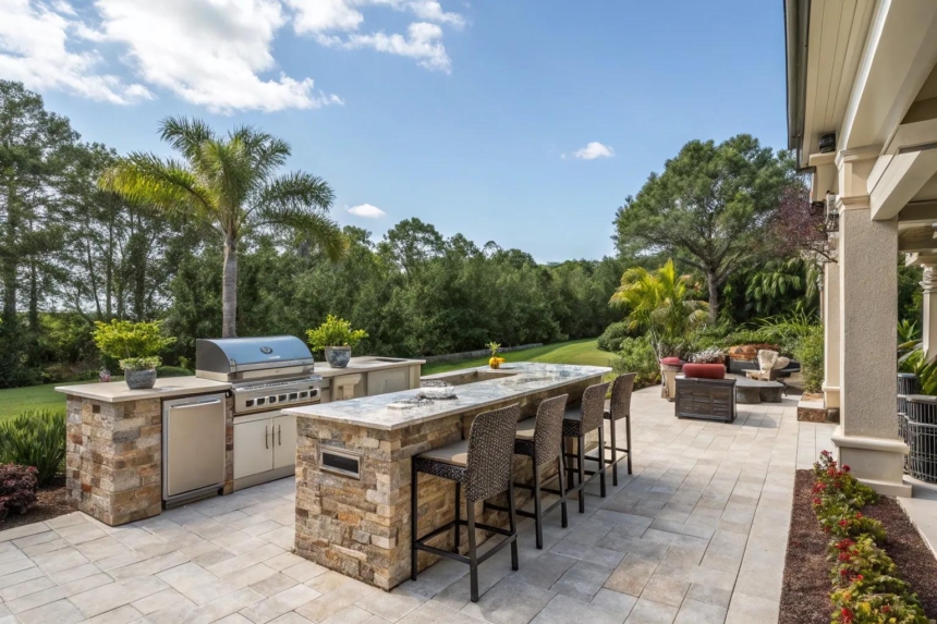 19+ Inspiring Florida Outdoor Kitchen Ideas