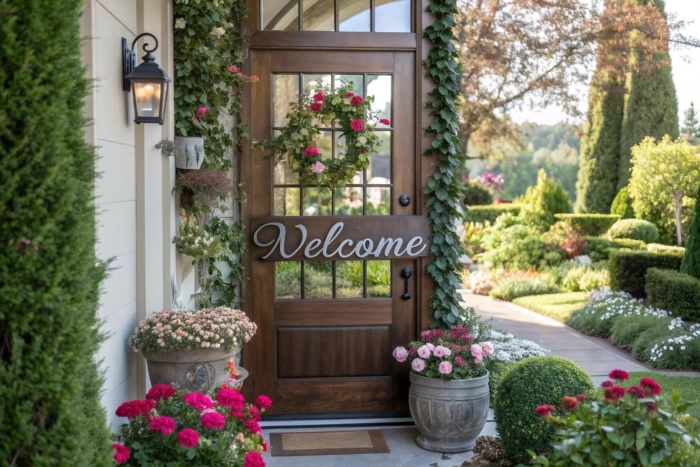 13+ Inspiring Front Door Landing Ideas