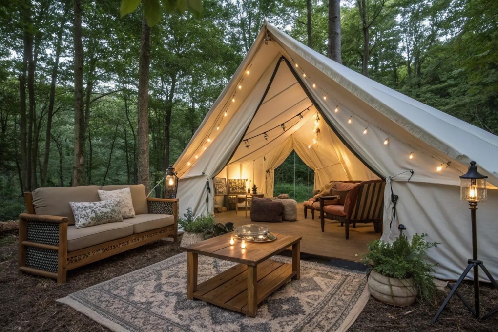 13+ Stylish Glamping Tent Decorating Ideas