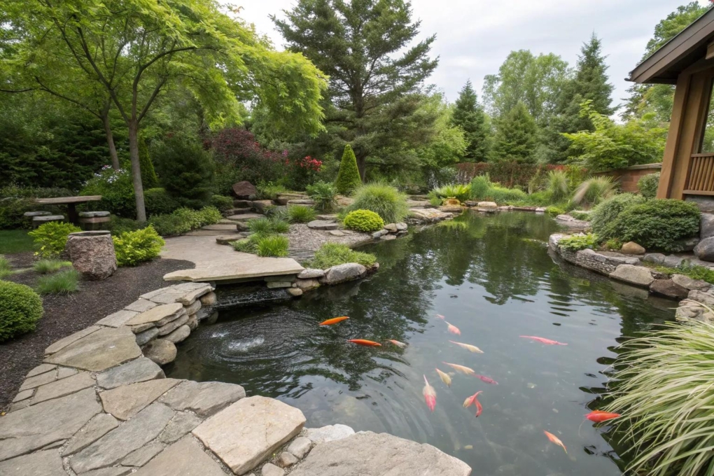 21+ Inspiring Koi Pond Landscaping Ideas