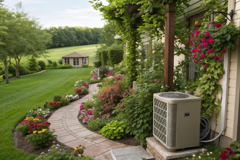 21+ Creative Landscaping Ideas Around AC Units