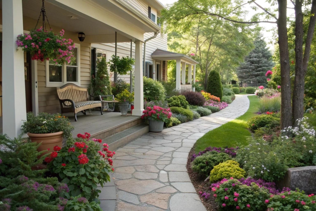 14+ Charming Landscaping Ideas for Your Front Walkway