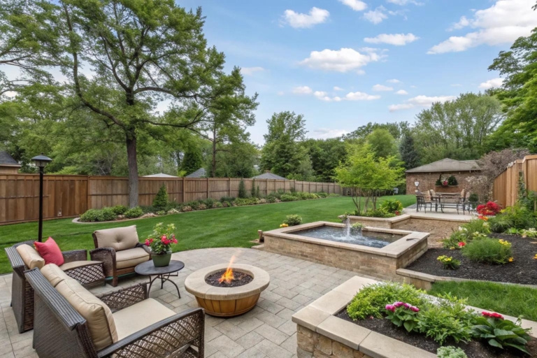 17+ Creative Flat Backyard Landscaping Ideas