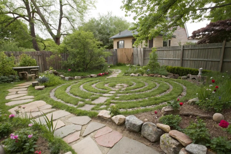 18+ Inspiring Mini Garden Labyrinth Ideas