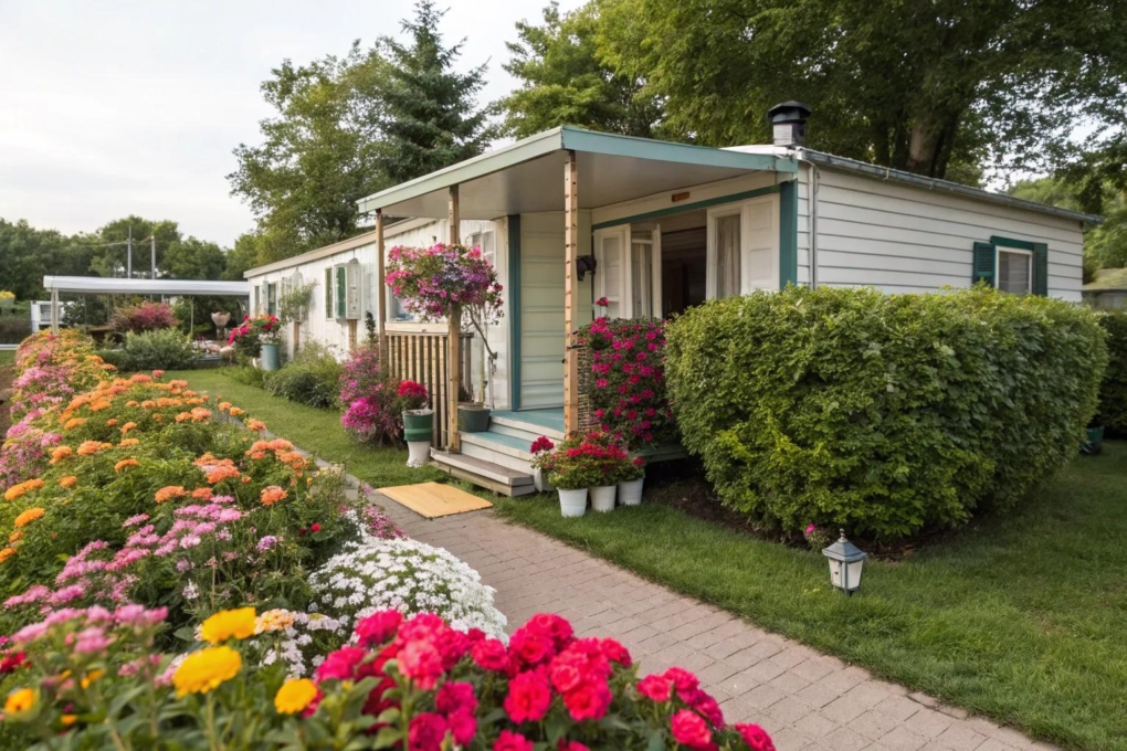 17+ Inspiring Mobile Home Curb Appeal Ideas