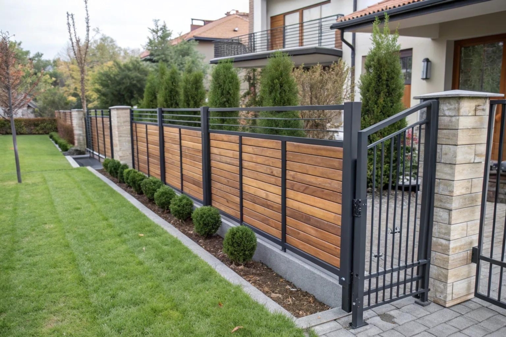 20+ Stylish Metal & Wood Fence Ideas for Your Home