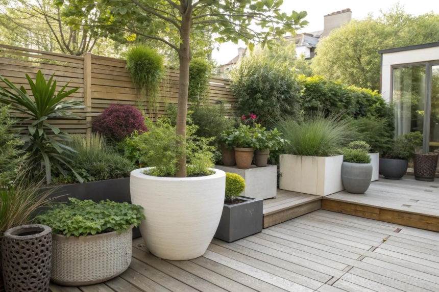 16+ Stylish Modern Planter Outdoor Ideas