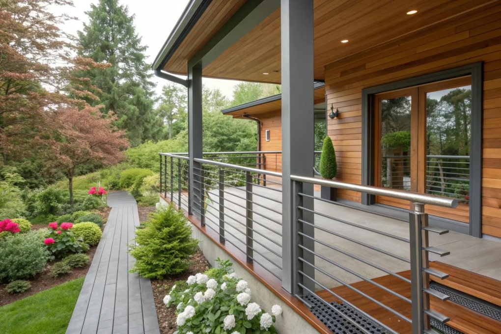 14+ Stylish Modern Porch Railing Ideas