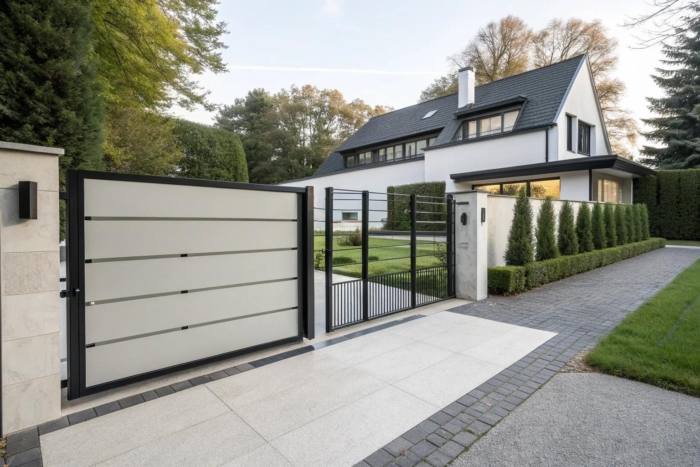 12+ Stylish Modern Sliding Gate Design Ideas