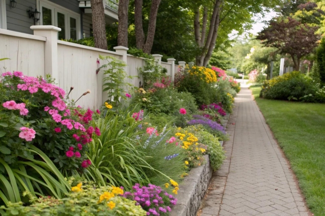 17+ Creative Narrow Planting Strip Ideas