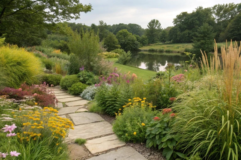 15+ Inspiring Dry River Bed Landscaping Ideas