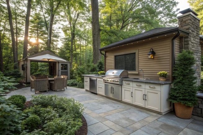 21+ Stylish Outdoor Kitchen Siding Ideas