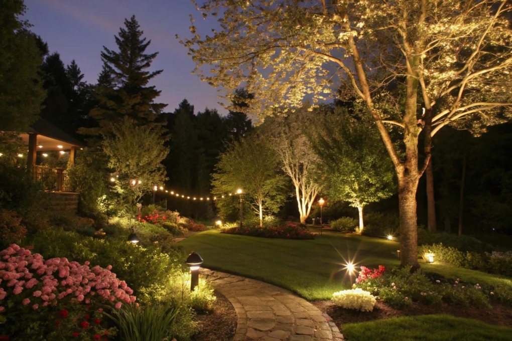 14+ Stunning Outdoor Tree Lighting Ideas