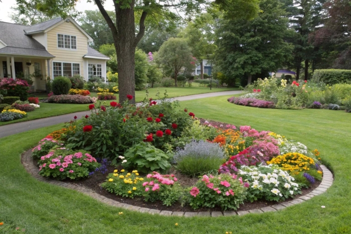 16+ Inspiring Oval Flower Bed Ideas for Your Garden