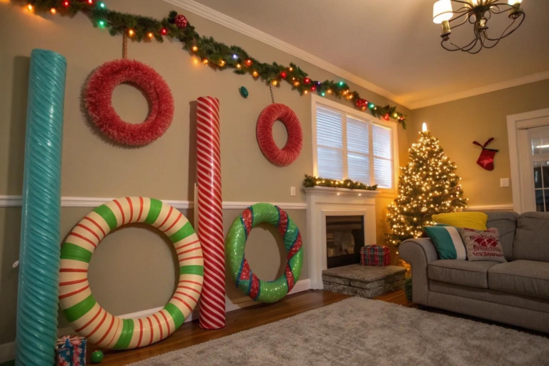 17+ Creative Pool Noodle Christmas Decor Ideas