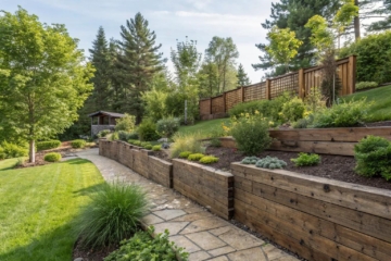 9+ Creative Railroad Tie Retaining Wall Ideas