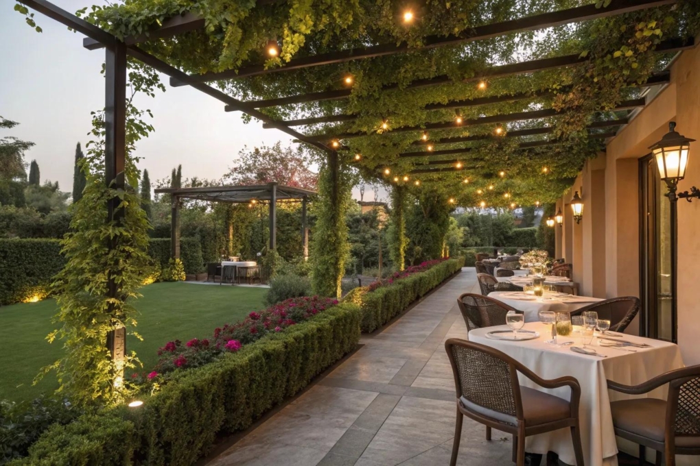 17+ Inspiring Restaurant Pergola Ideas