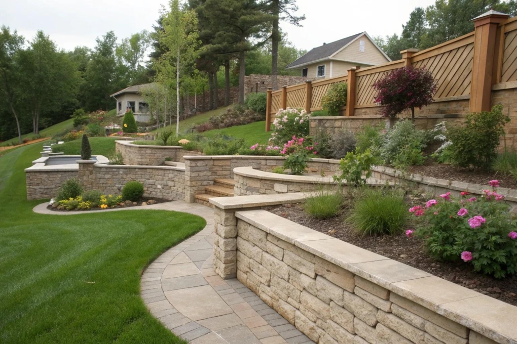 18+ Creative Retaining Wall Caps Ideas