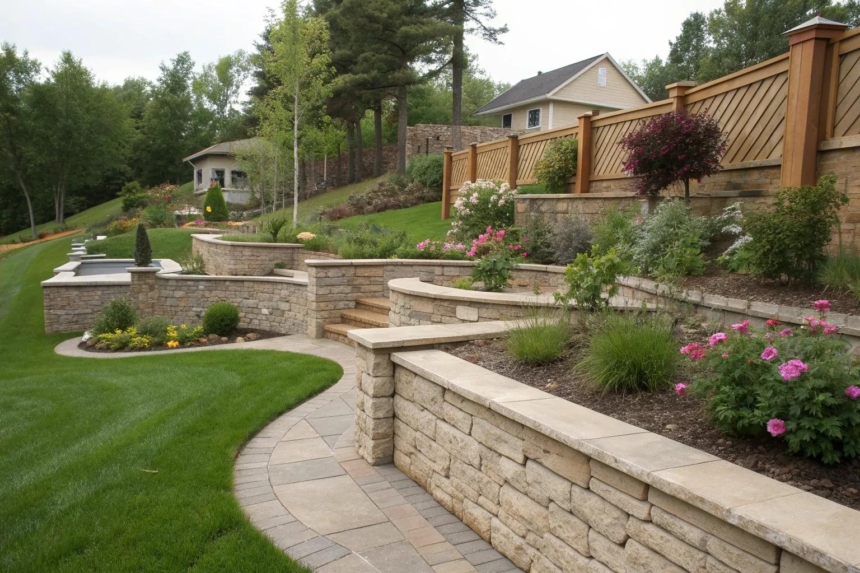 18+ Creative Retaining Wall Caps Ideas