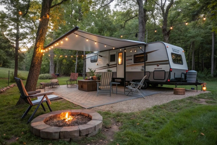 15+ Inspiring RV Campsite Setup Ideas for Comfort