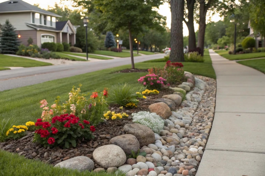 20+ Stylish Concrete Sidewalk Design Ideas