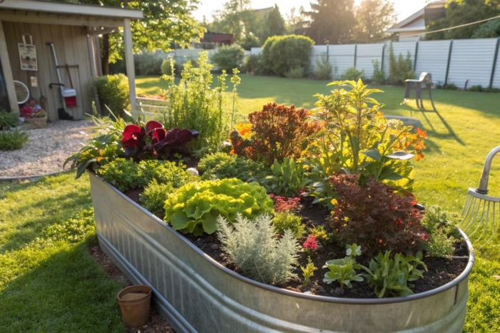 18+ Creative Stock Tank Garden Ideas