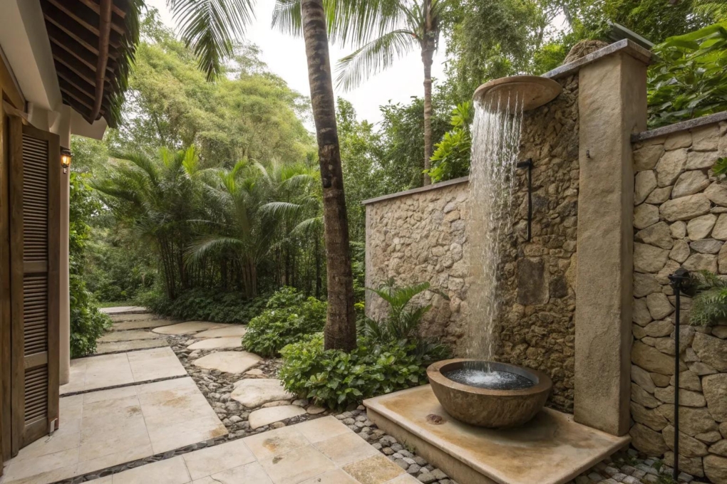 17+ Refreshing Pool Outdoor Shower Ideas