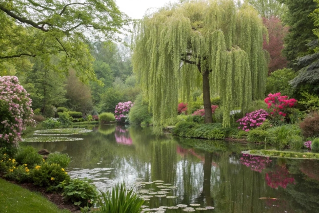 17+ Stunning Dappled Willow Landscape Ideas