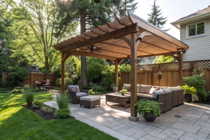 20+ Inspiring Wood Patio Cover Ideas