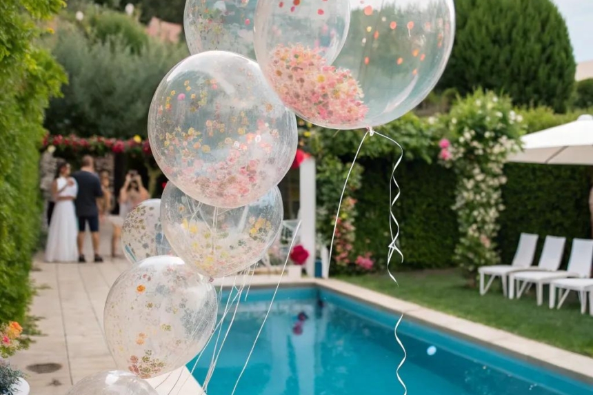 16+ Creative Pool Party Balloon Arch Ideas