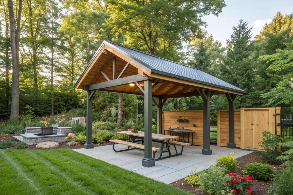 16+ Inspiring Backyard Picnic Shelter Ideas