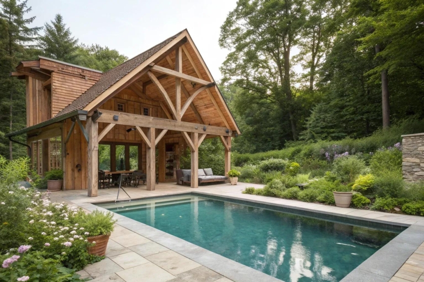15+ Inspiring Barn Pool House Ideas