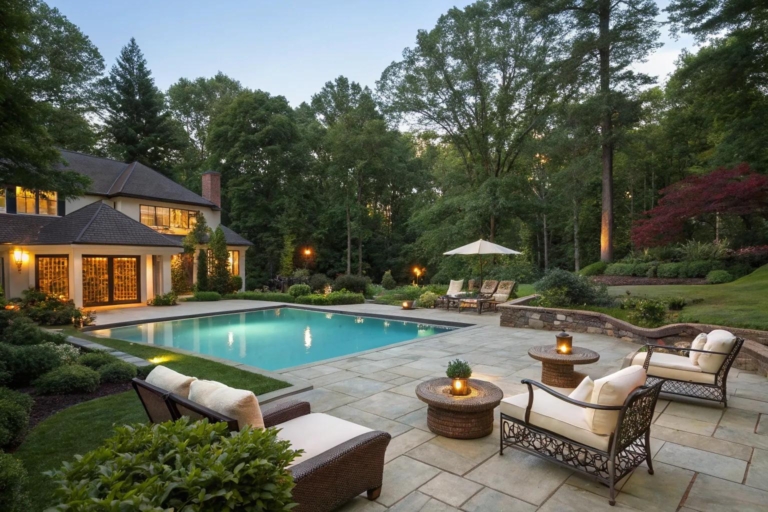 14+ Inspiring Small Pool Ideas with Sun Shelves
