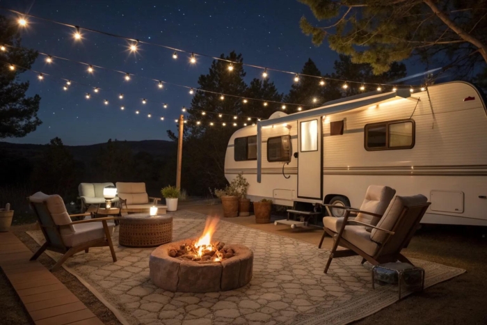 18+ Inspiring Camper Patio Ideas for Cozy Outdoor Living