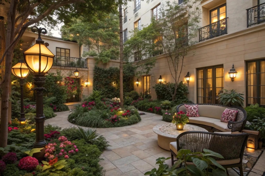 16+ Inspiring Courtyard Landscape Design Ideas