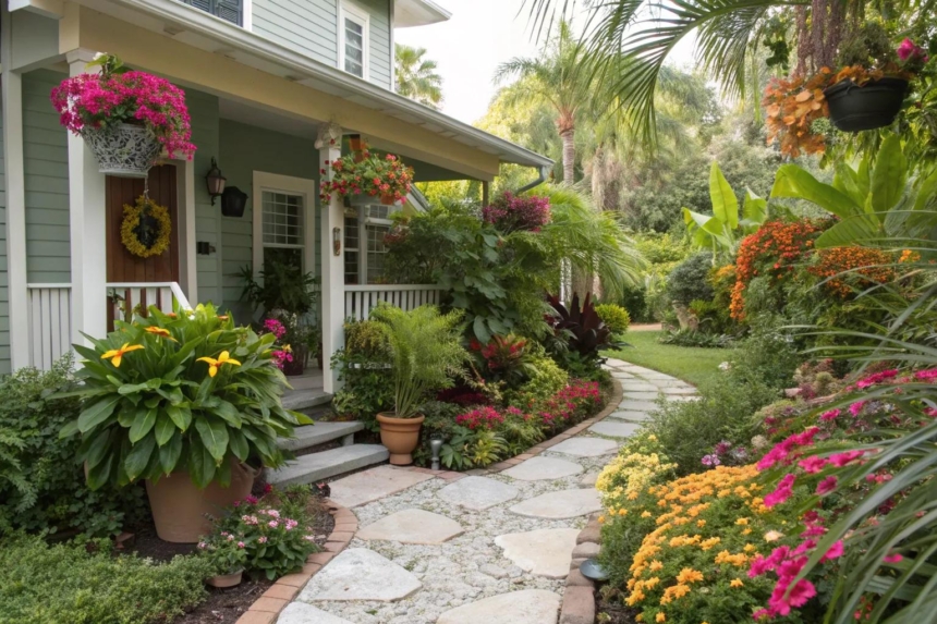 18+ Stylish Florida Front Yard Landscaping Ideas