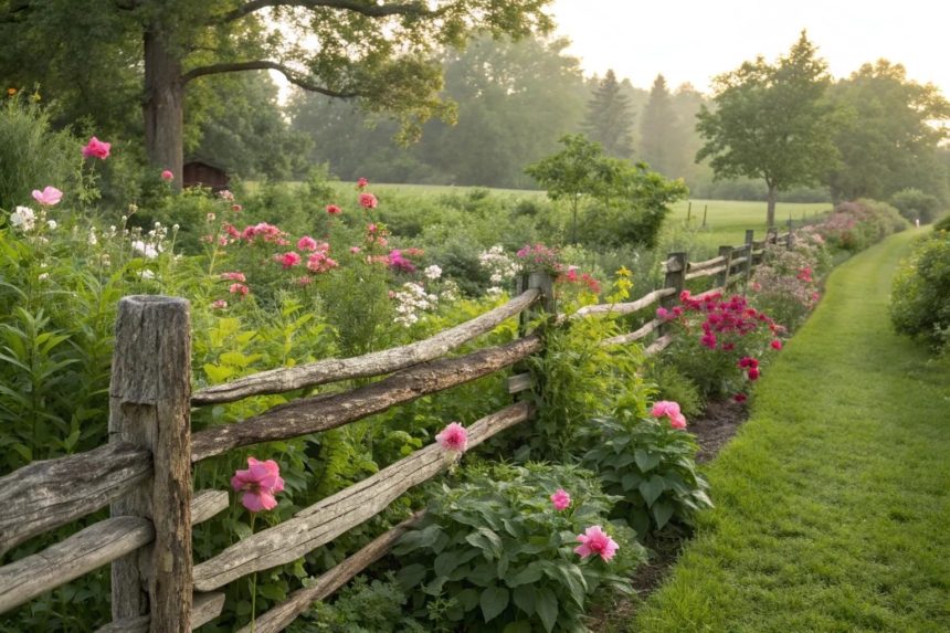 15+ Creative Decorative Split Rail Fence Ideas