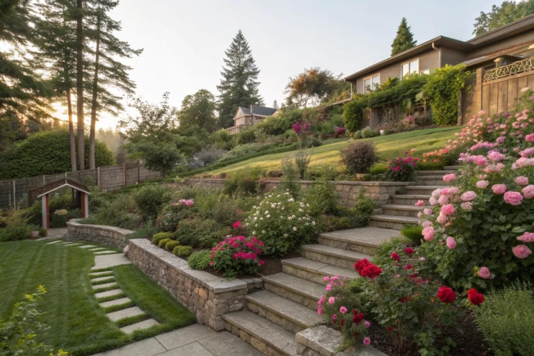 20+ Creative Downward Sloping Garden Ideas