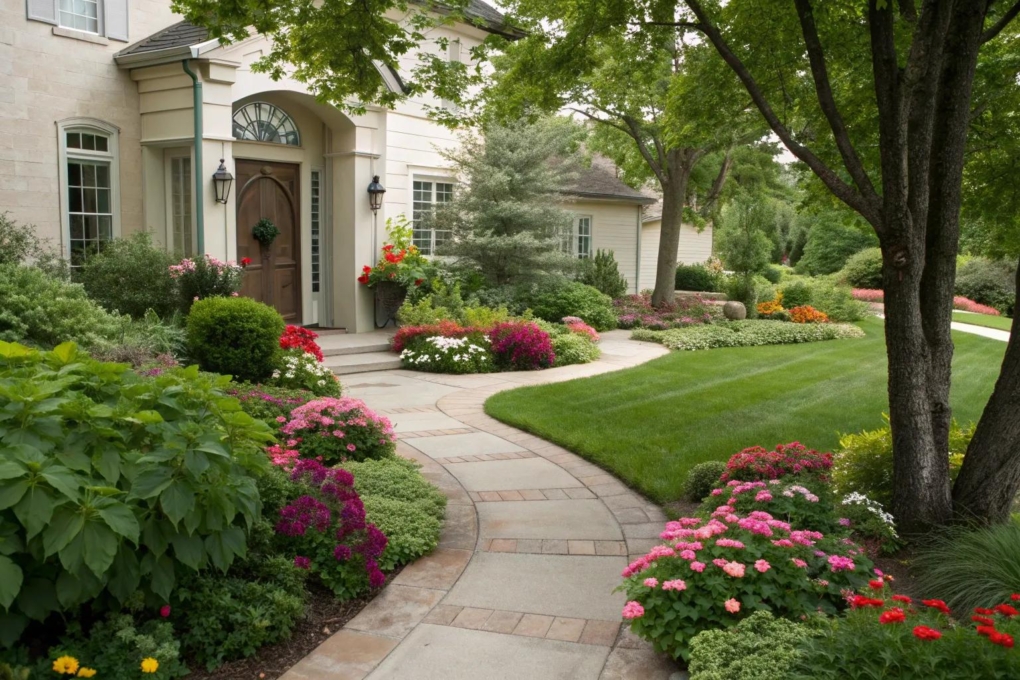 11+ Inspiring Entryway Landscaping Ideas