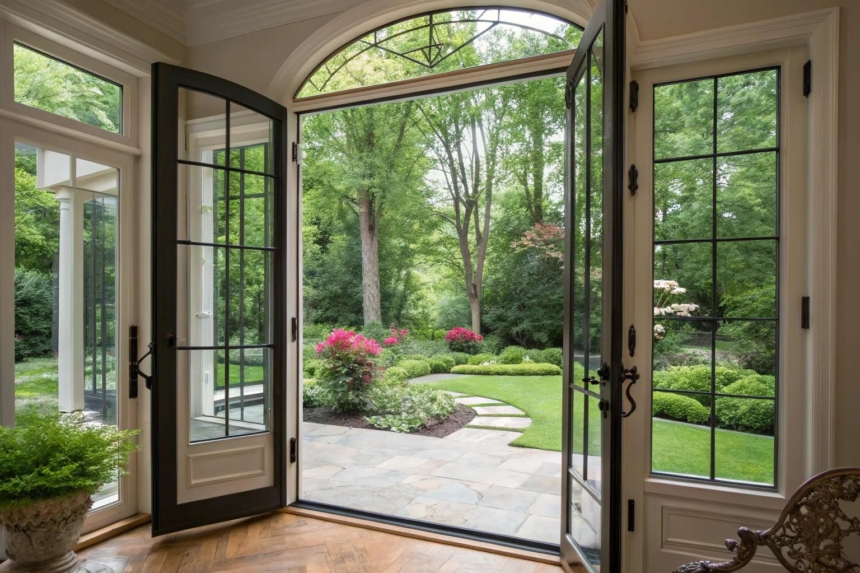 19+ Stylish French Doors with Screen Ideas