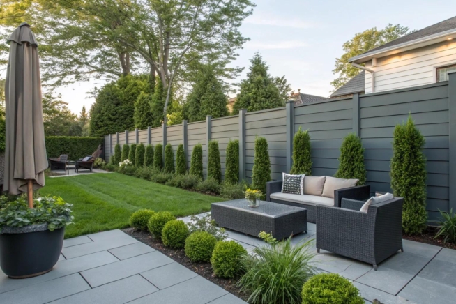 21+ Stylish Grey Fence Ideas for a Modern Look