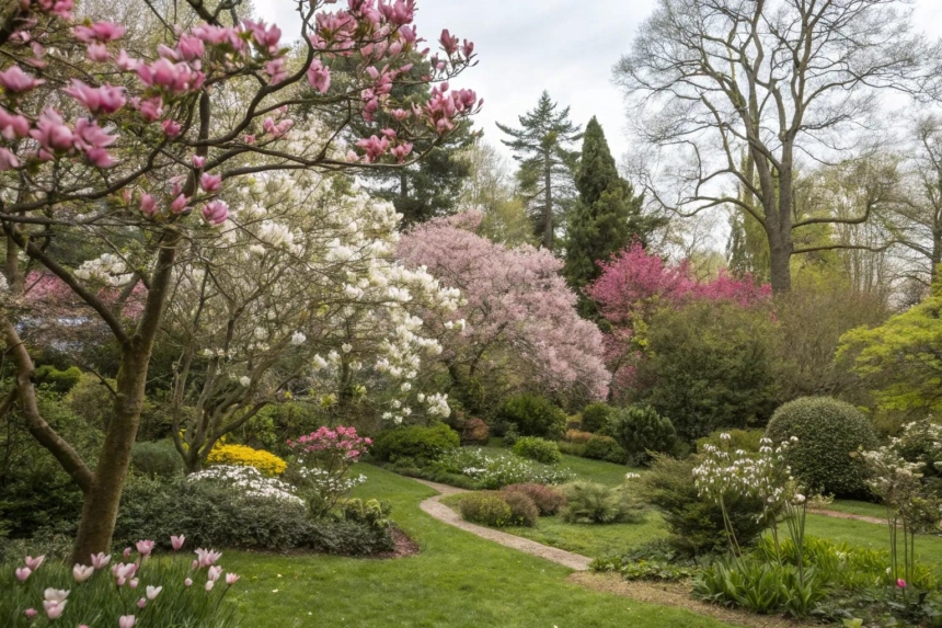18+ Stunning Magnolia Tree Landscaping Ideas