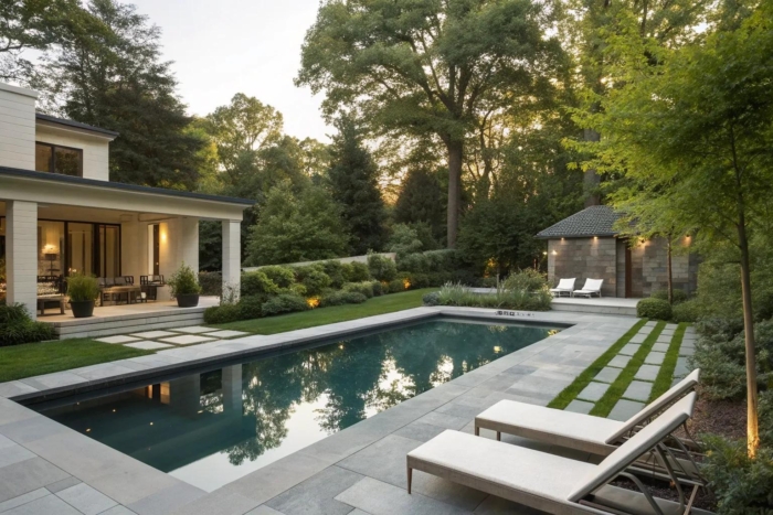 19+ Stylish Modern Pool Coping Ideas
