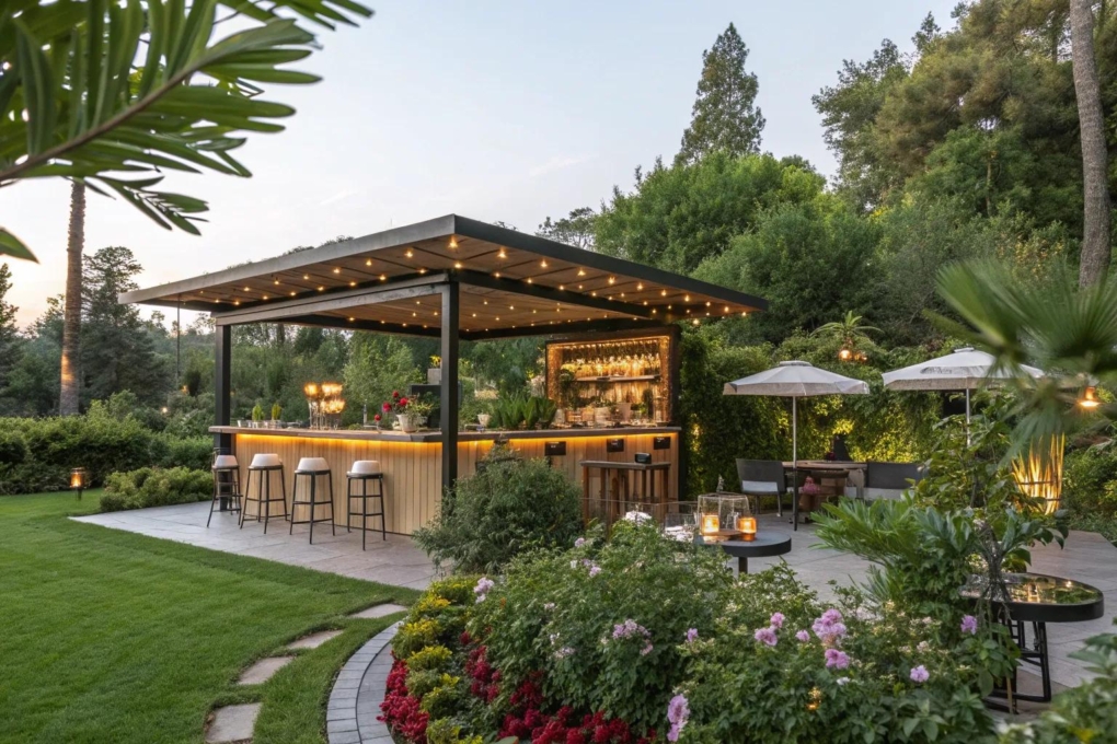 16+ Stylish Outdoor Bar with Roof Ideas