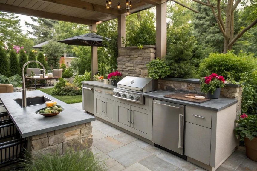 16+ Inspiring Outdoor Kitchen Sink Ideas