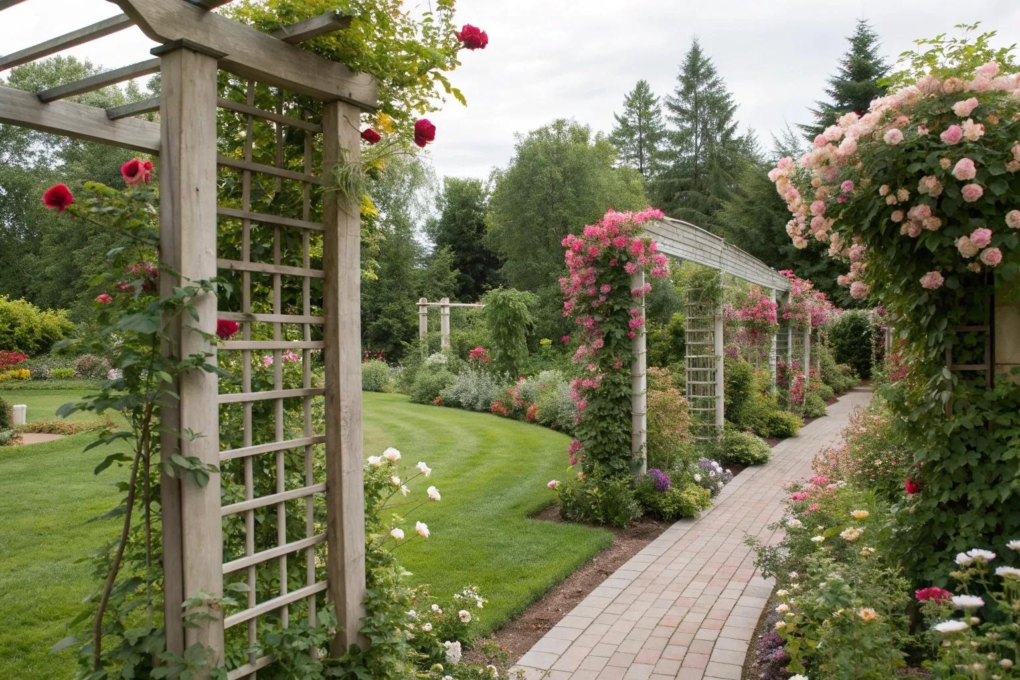 15+ Creative Overhead Trellis Ideas for Your Home